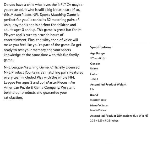 Masterpieces | Games | Nfl Matching Nfl Football Mascots Bingo Games ...